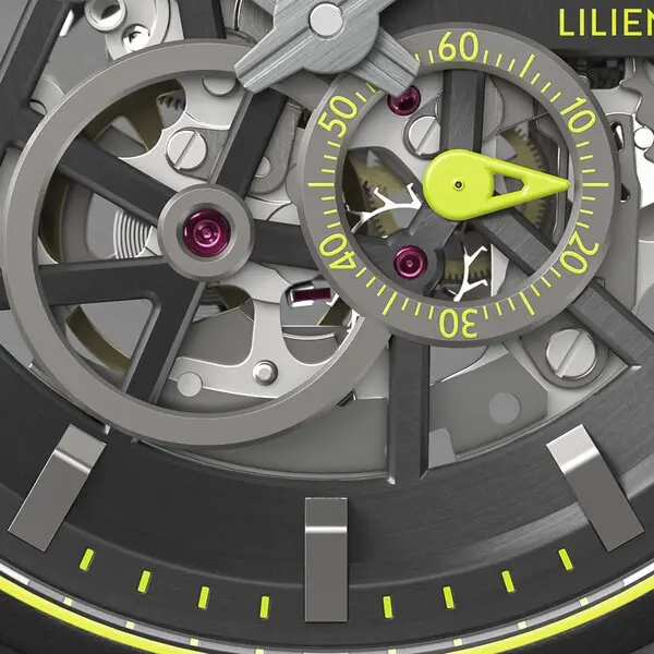 Lilienthal Berlin Skeletonized Automatic Watch With Textile Strap