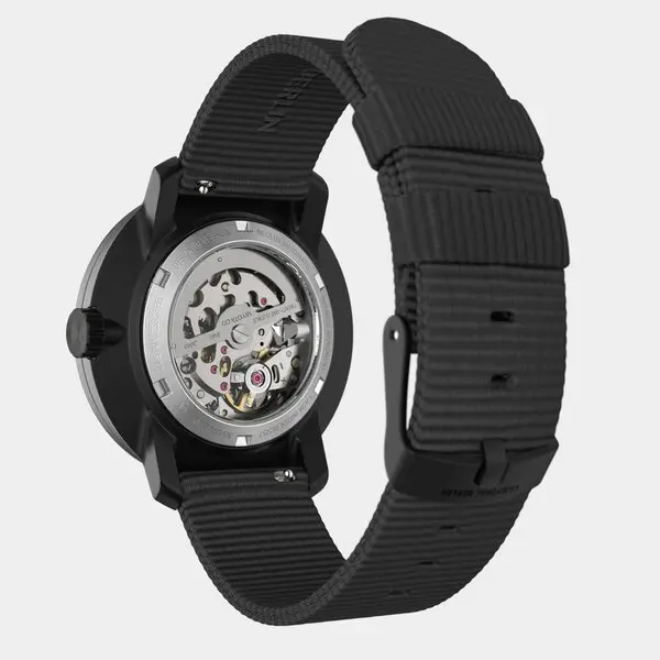 Lilienthal Berlin Skeletonized Automatic Watch With Textile Strap