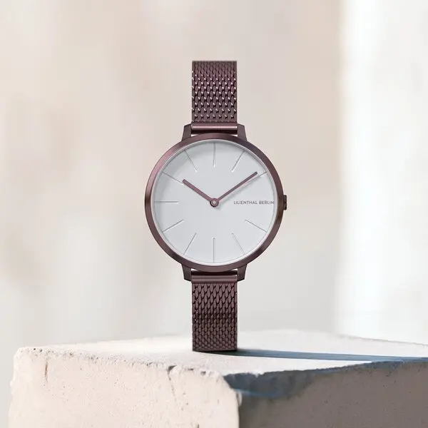 Lilienthal Berlin Rosalux Mesh Watch - White