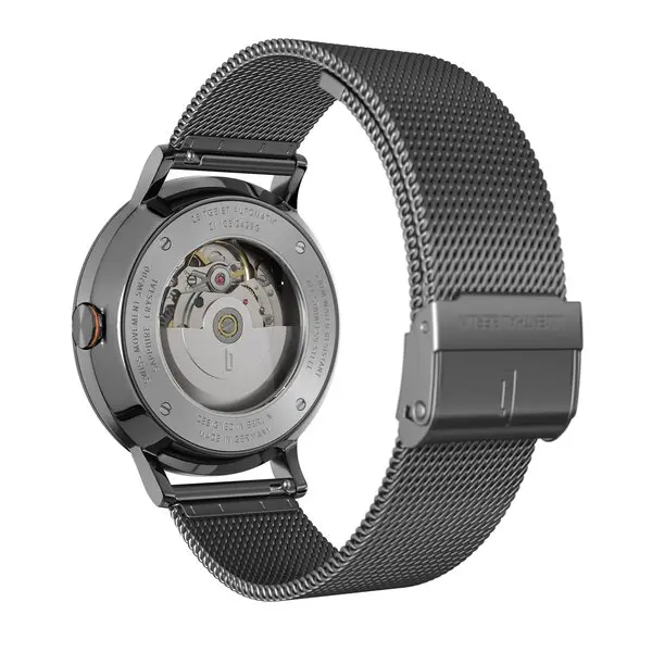 Lilienthal Berlin Zeitgeist Automatic Watch With Mesh Strap - Black