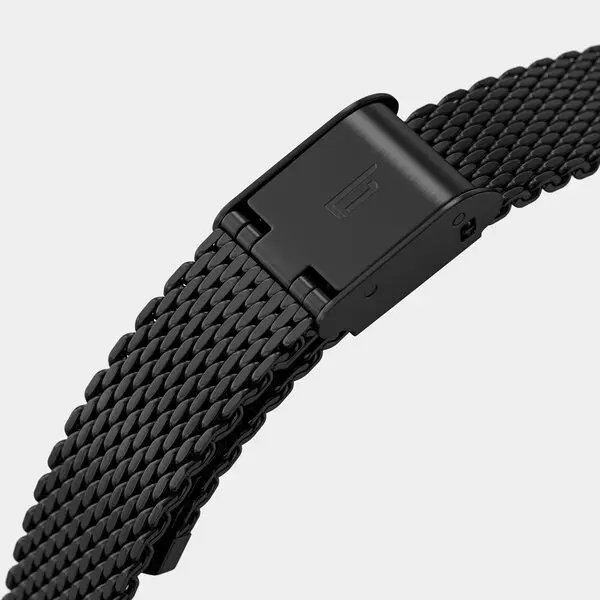 Lilienthal Berlin Rosalux Gold Mesh Brushed Watch - Black