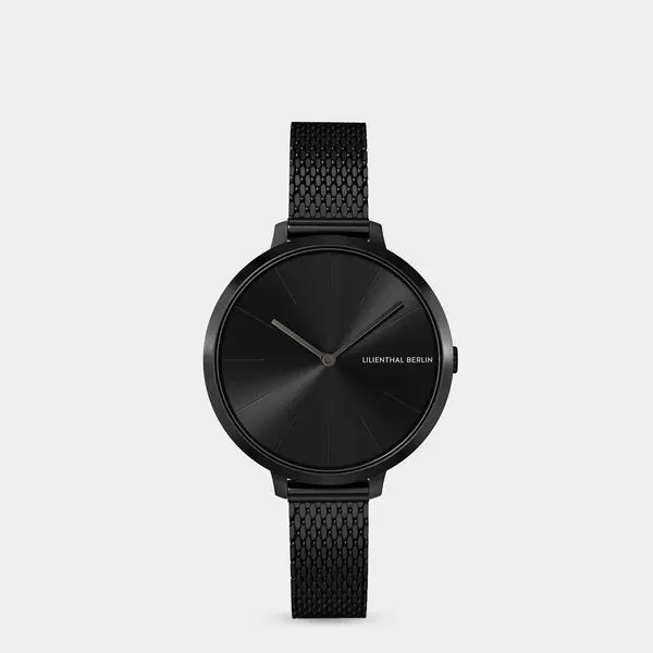 Lilienthal Berlin Rosalux Sensation Mesh Brushed Watch - Black