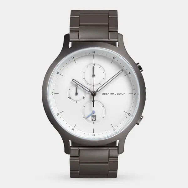 Lilienthal Berlin Chronograph Stainless Steel Watch - White