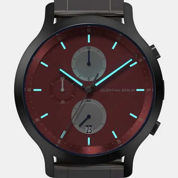 Lilienthal Berlin Stainless Steel Chronograph Watch