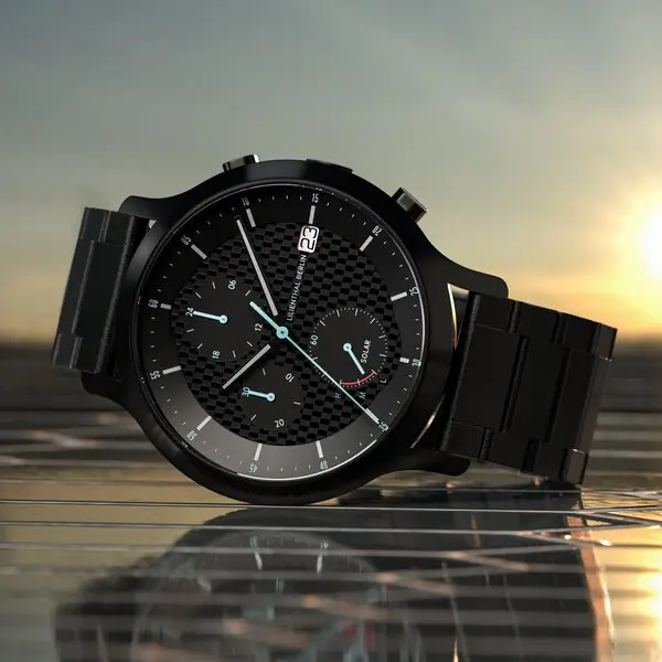 Lilienthal Berlin Chronograph Solar I Stainless Steel