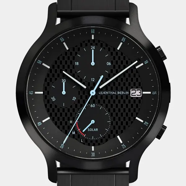Lilienthal Berlin Chronograph Solar I Stainless Steel