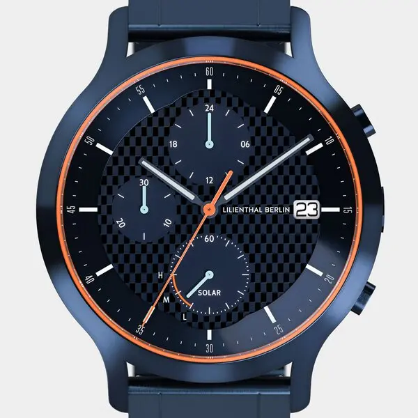 Lilienthal Berlin Chronograph Solar Iv Stainless Steel Watch