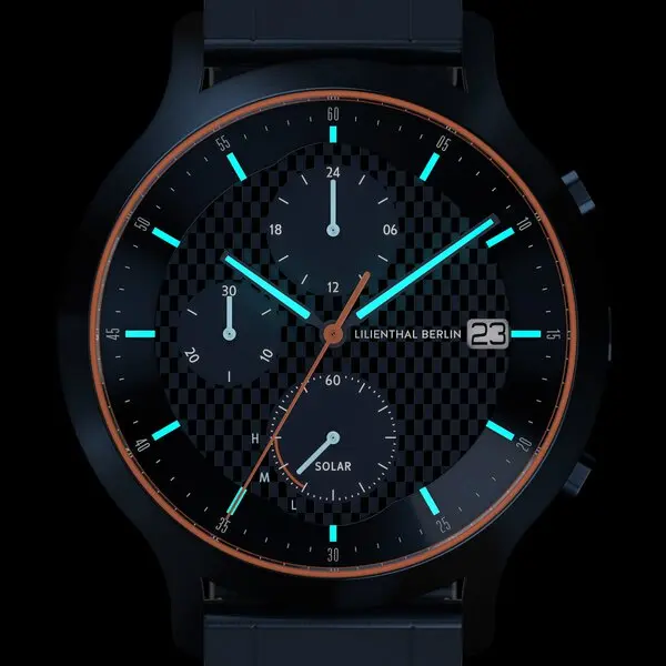 Lilienthal Berlin Chronograph Solar Iv Stainless Steel Watch