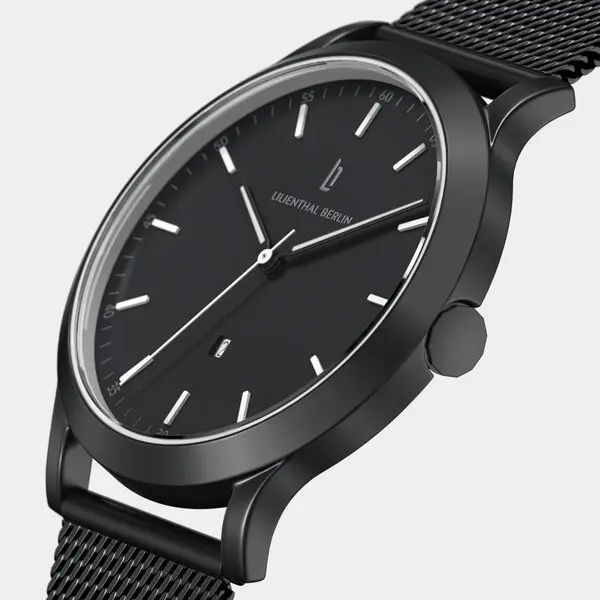 Lilienthal Berlin Huxley & White Mesh Matte Strap Watch