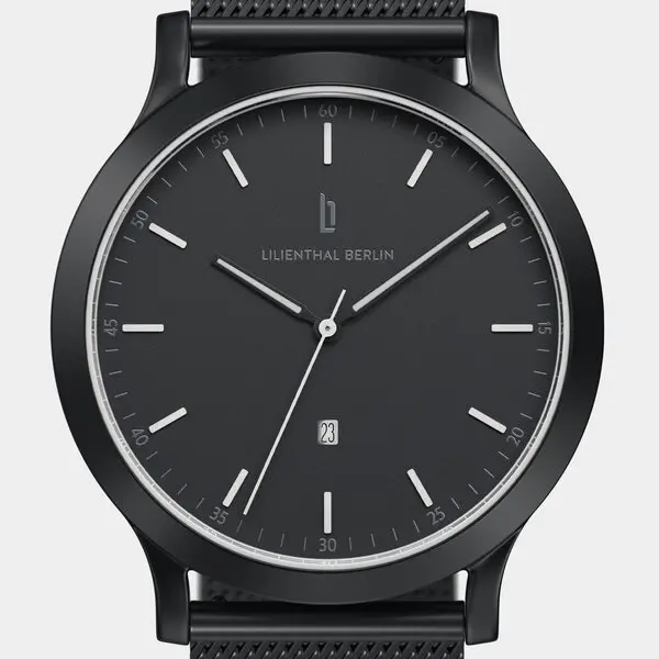 Lilienthal Berlin Huxley & White Mesh Matte Strap Watch
