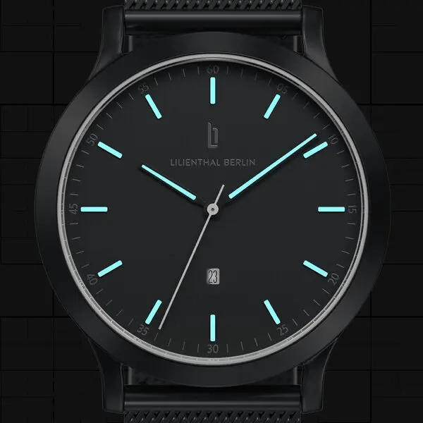 Lilienthal Berlin Huxley & White Mesh Matte Strap Watch