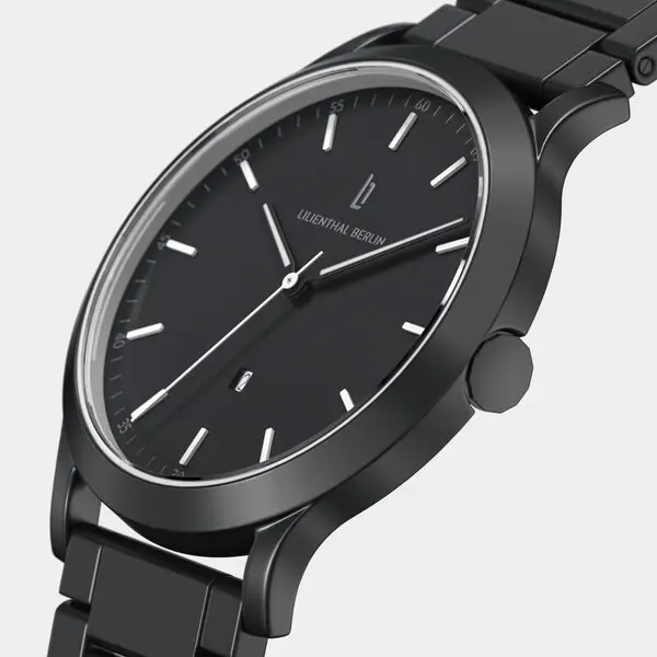 Lilienthal Berlin Huxley & White Stainless Steel Matte Watch
