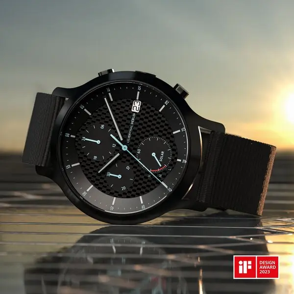 Lilienthal Berlin Chronograph Solar Watch With Textile Strap