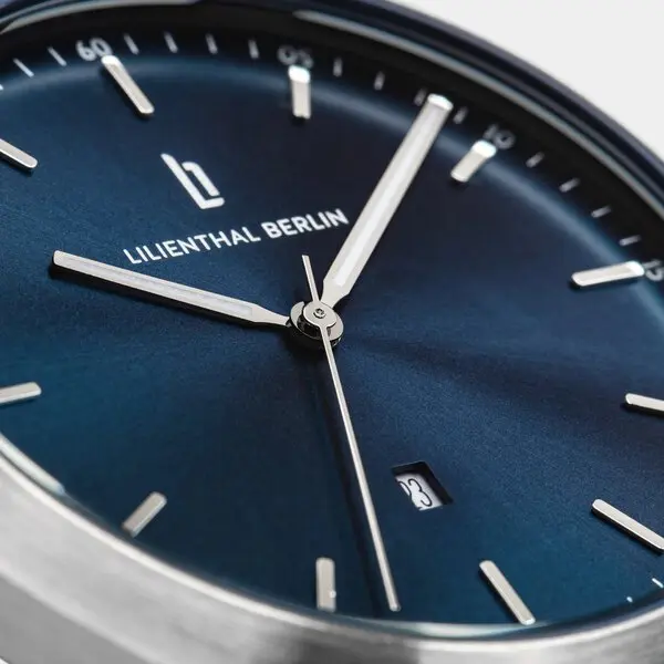 Lilienthal Berlin Huxley Silver Mesh Brushed Watch