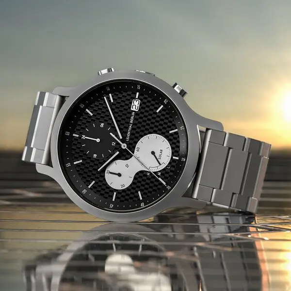 Lilienthal Berlin Chronograph Solar Iii Stainless Steel Watch