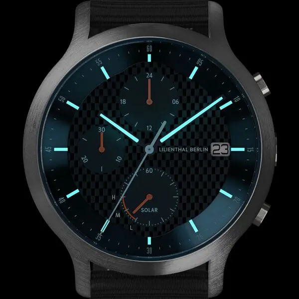 Lilienthal Berlin Chronograph Solar V Textile Black