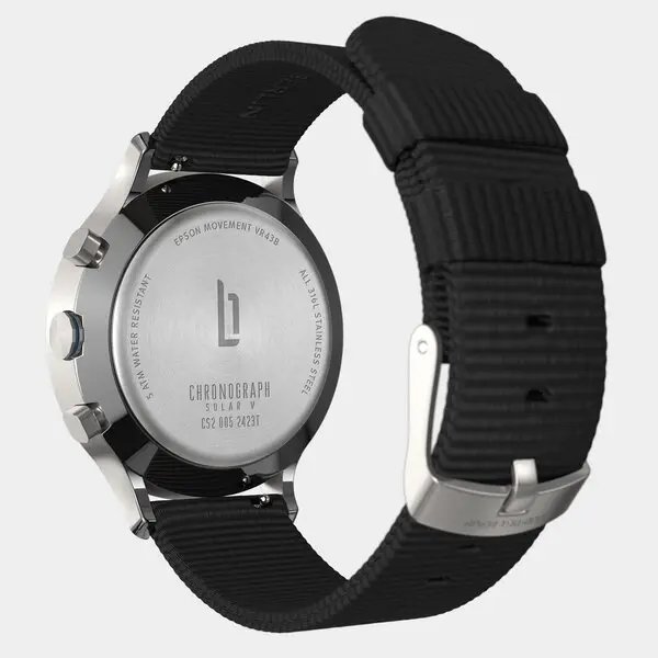 Lilienthal Berlin Chronograph Solar V Textile Black