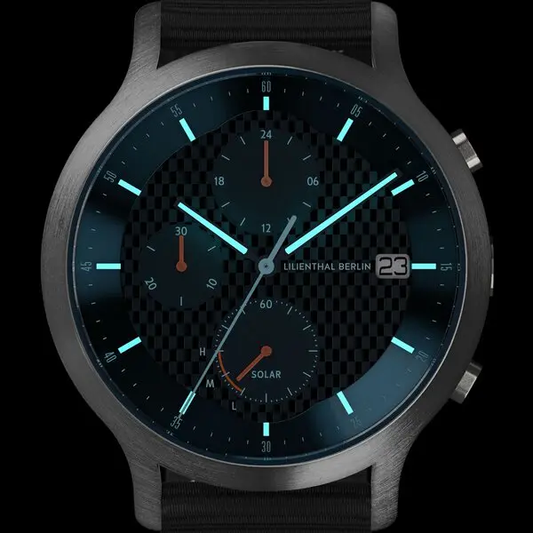Lilienthal Berlin Chronograph Solar V Textile Black