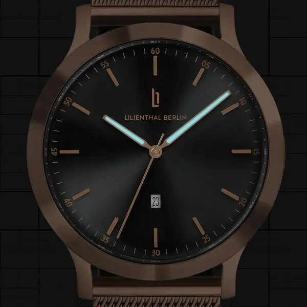 Lilienthal Berlin Huxley Bronze Mesh Watch