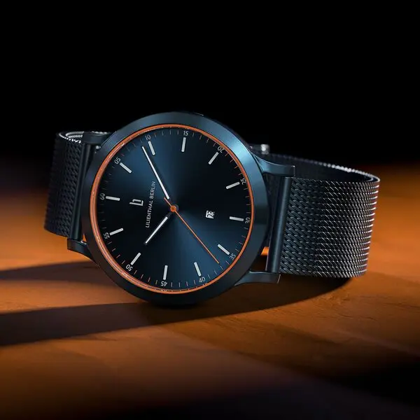 Lilienthal Berlin Huxley Orange Mesh Brushed