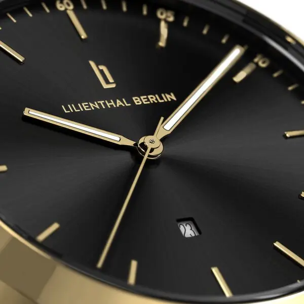 Lilienthal Berlin Huxley Gold Stainless Steel Watch - Black