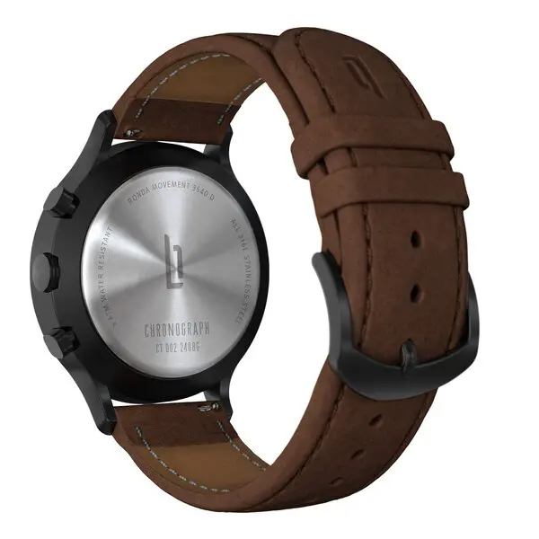 Lilienthal Berlin Chronograph Leather Strap Watch