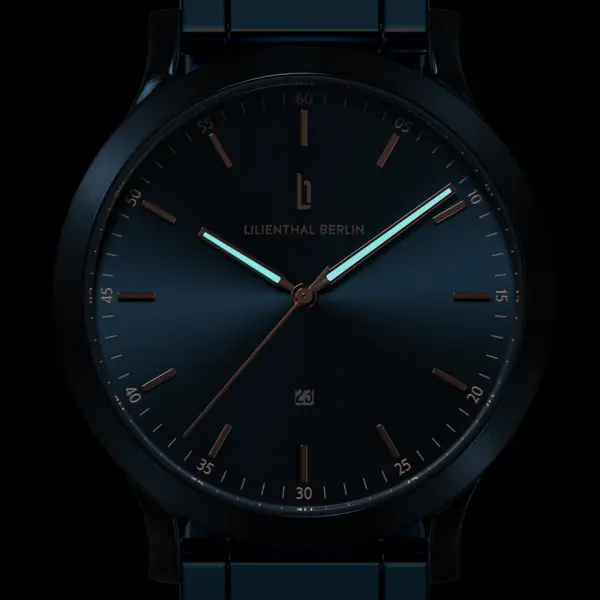 Lilienthal Berlin Huxley Stainless Steel Watch - Blue