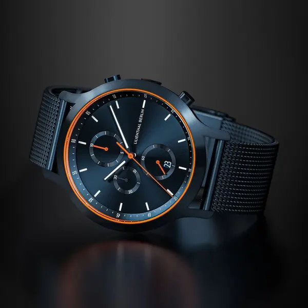 Lilienthal Berlin Chronograph Watch With Mesh Strap
