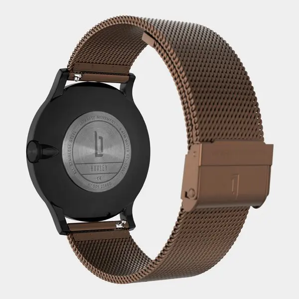 Lilienthal Berlin Huxley Bronze Mesh Watch - Black