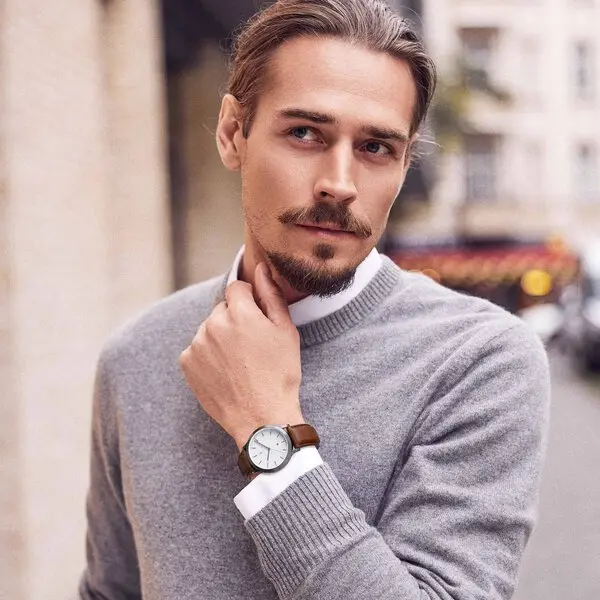 Lilienthal Berlin Huxley Watch With Leather Strap