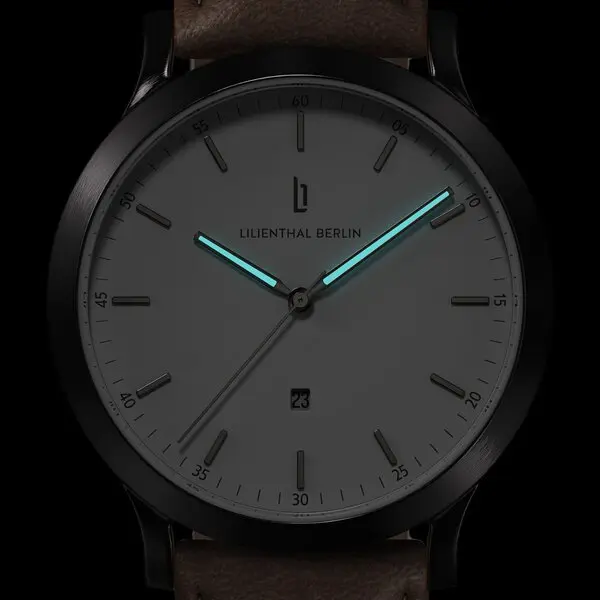 Lilienthal Berlin Huxley Watch With Leather Strap