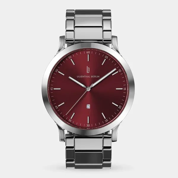Lilienthal Berlin Huxley Stainless Steel Watch - Red