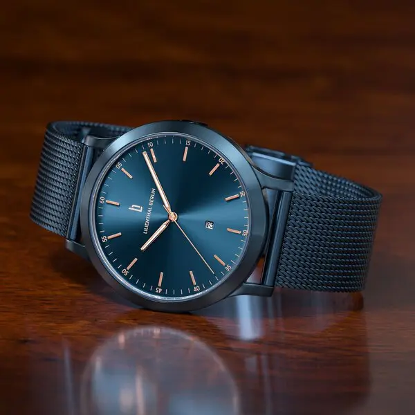 Lilienthal Berlin Huxley Rose Gold Mesh Watch