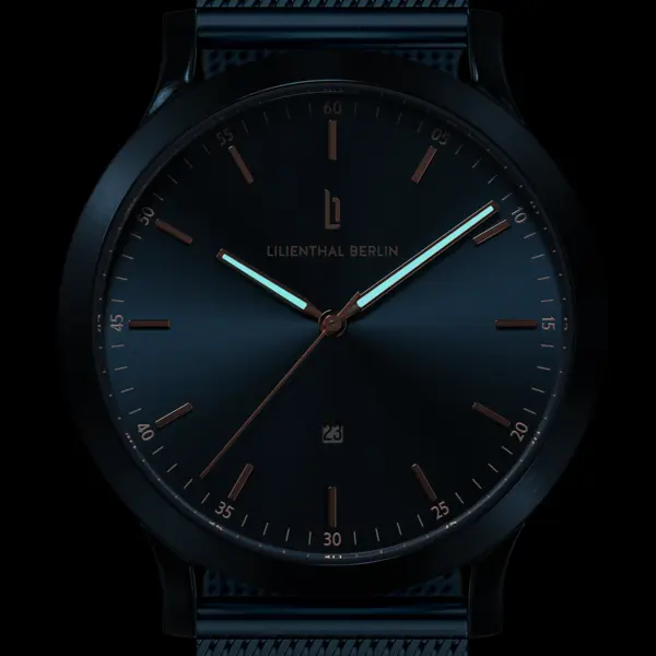 Lilienthal Berlin Huxley Rose Gold Mesh Watch