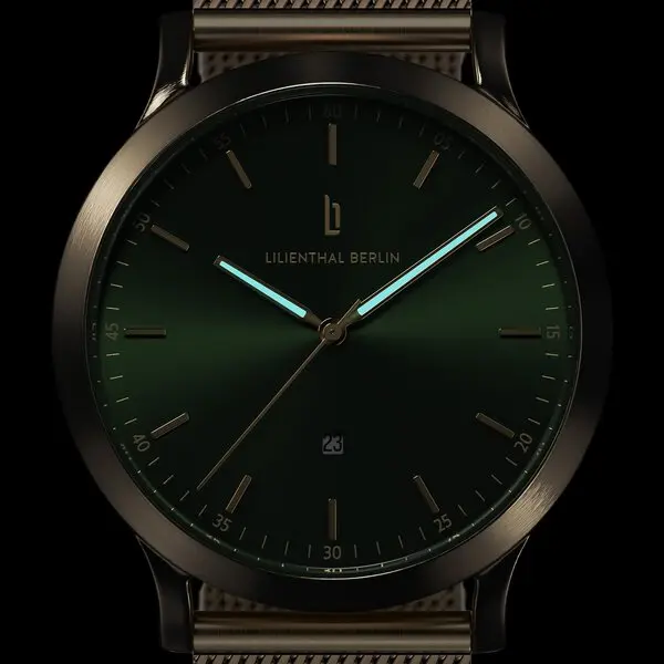 Lilienthal Berlin Huxley Gold Mesh Watch