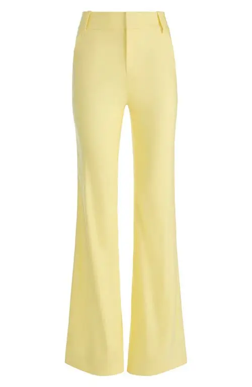 Alice + Olivia Lula Linen Blend Flare Leg Pants