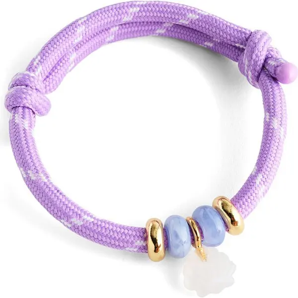Madewell Beaded Charm Bracelet - Warm Wisteria
