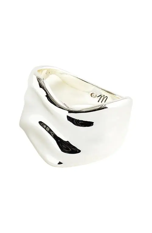 Madewell Chunky Wavy Statement Ring - Warm Silver