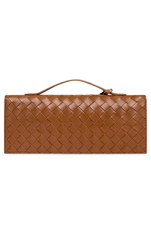 Jw Pei Celeste Woven Faux Leather Envelope Top Handle Bag - Brown