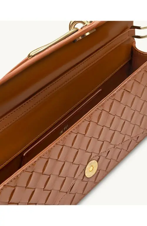 Jw Pei Celeste Woven Faux Leather Envelope Top Handle Bag - Brown