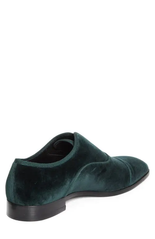 CHRISTIAN LOUBOUTIN Alpha Male Ii Velvet Cap Toe Slip-on