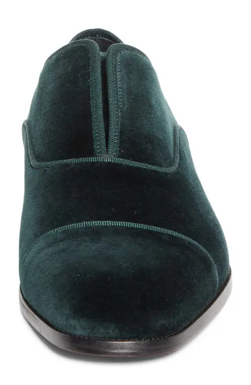 CHRISTIAN LOUBOUTIN Alpha Male Ii Velvet Cap Toe Slip-on