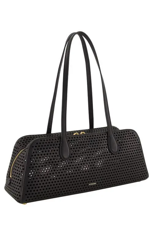 Vince Athene Perforated Leather Shoulder Bag
