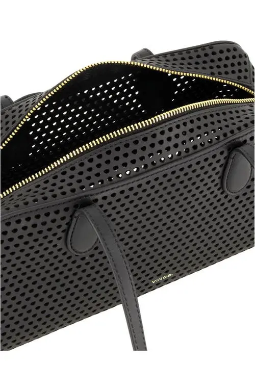 Vince Athene Perforated Leather Shoulder Bag