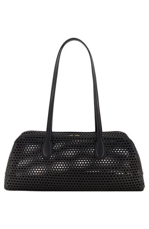 Vince Athene Perforated Leather Shoulder Bag