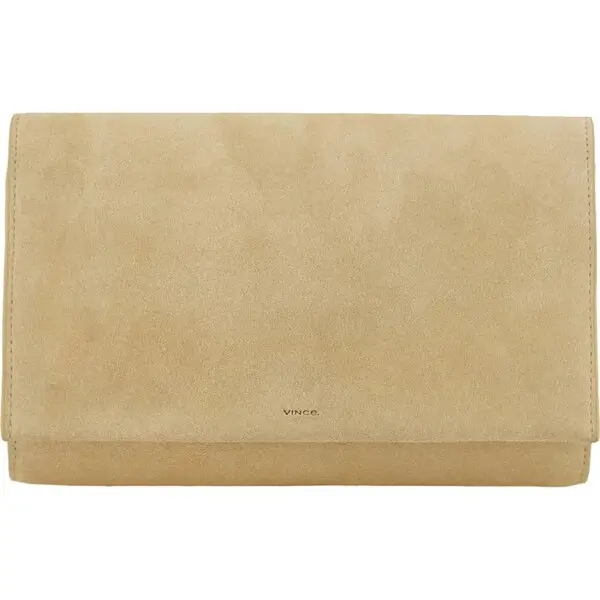 Vince Suede Wallet On A Strap - Maiz