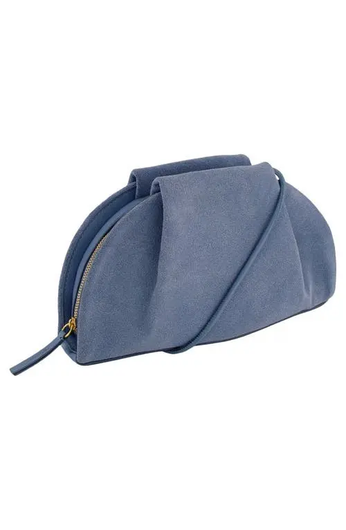 Vince Ava Suede Clutch - Azul
