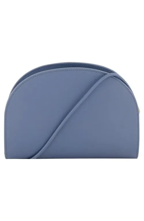 Vince Micro Demma Leather Wallet On A Strap - Azul
