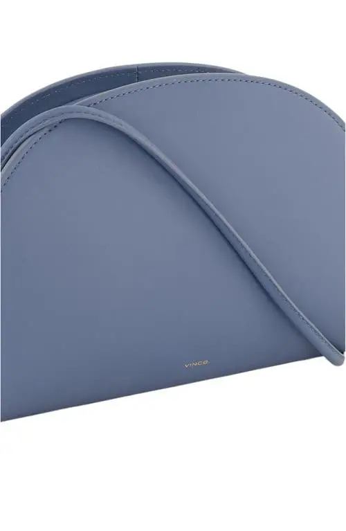 Vince Micro Demma Leather Wallet On A Strap - Azul