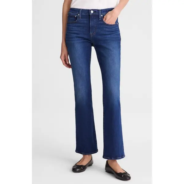 Madewell The Short Crop Flare Jeans - Osgoode Wash